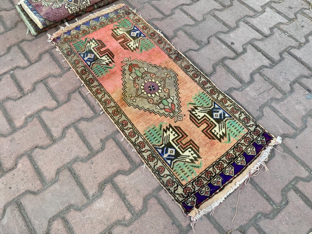 2x4 Floral Handmade Vintage Rug, Unique Rug , Bohemian Rug, Accent ...