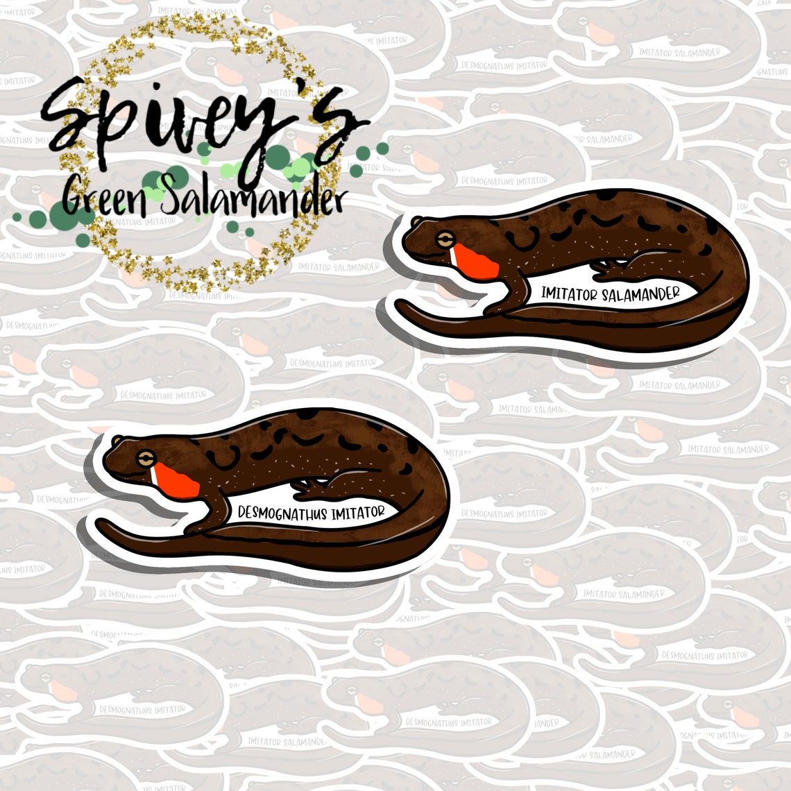 Imitator Salamander Sticker Desmognathus Imitator Sticker Herpetology ...