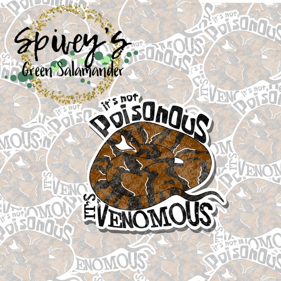 Cottonmouth Venomous Sticker - Etsy