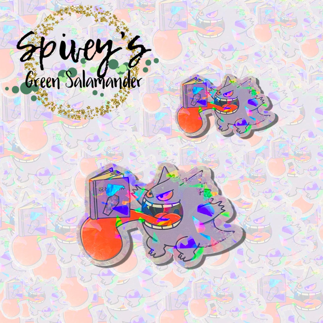 Gengar Reading Sticker - Etsy