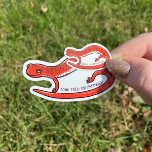 Four Toed Salamander Sticker Hemidactylium Scutatum Sticker Herpetology ...