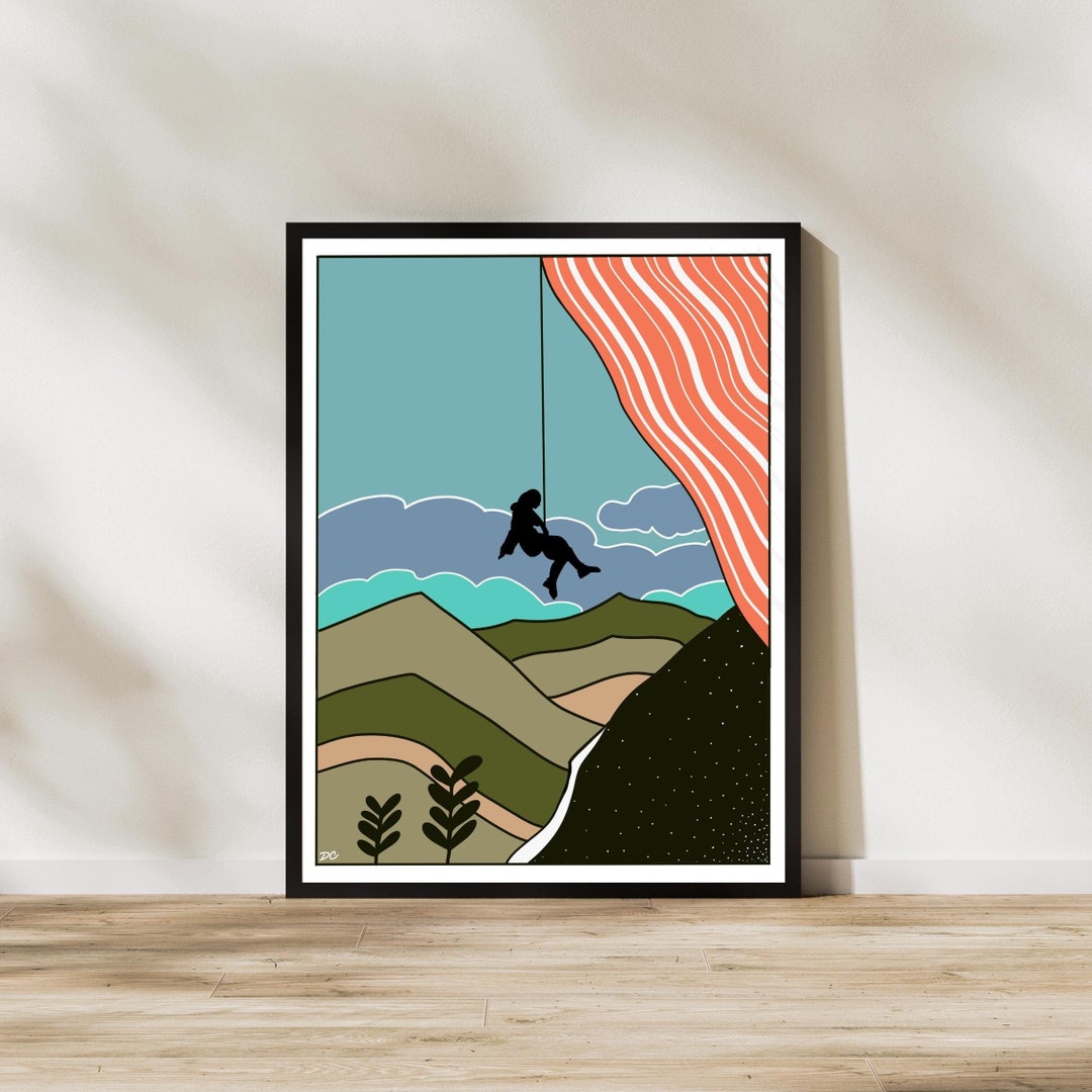 Girls Who Climb Digital Download - Scenic Wall Art Print - Modern ...