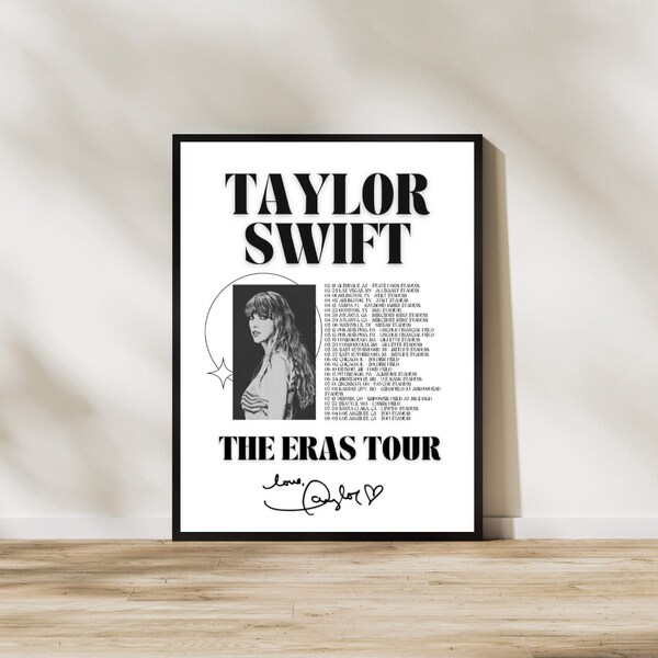 Eras Tour Poster With Dates - Etsy