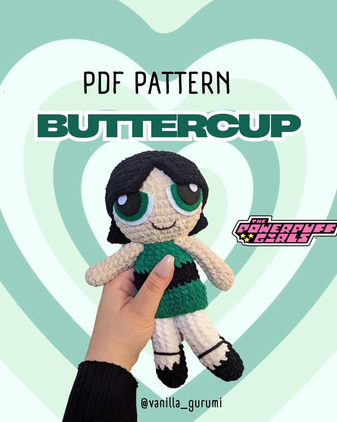Buttercup PDF Pattern / Amigurumi Powerpuff Girls / Crochet Pattern ...