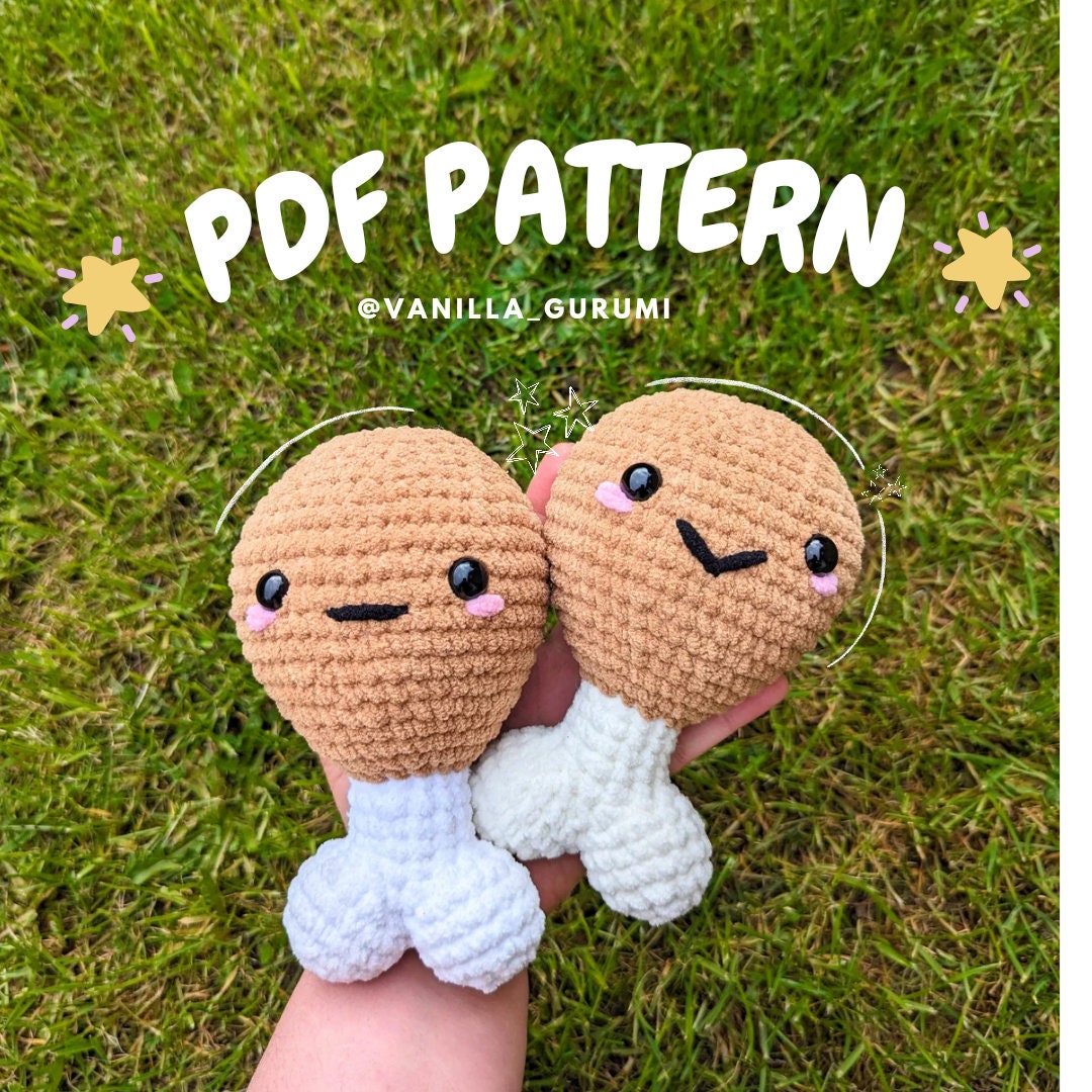 Chunky Chicken Leg PDF Pattern / Pattern for Beginners / Food Crochet ...
