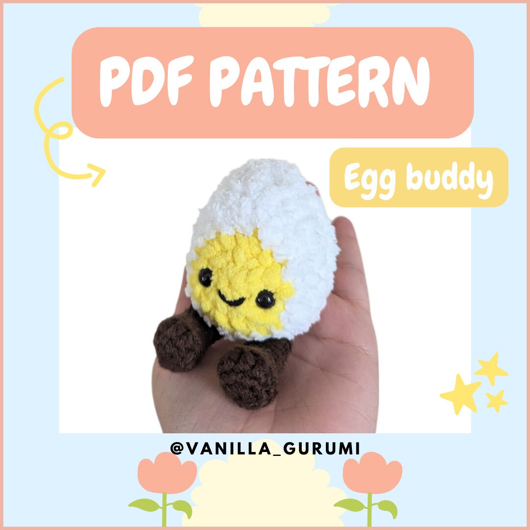 Egg Buddy PDF Crochet Pattern / Amigurumi / Kawaii Crochet / Beginner ...