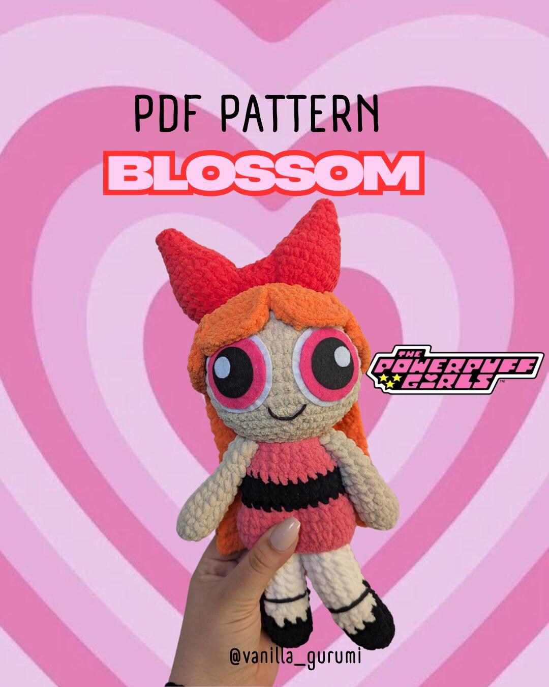 Blossom PDF Pattern / Amigurumi Powerpuff Girls / Crochet Pattern ...