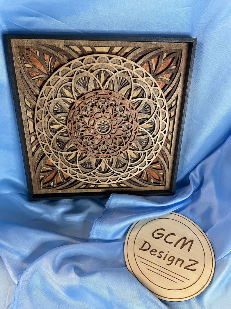Mandala Wall Art. Layered Mandala Lasered Home Décor. Seven Layered ...