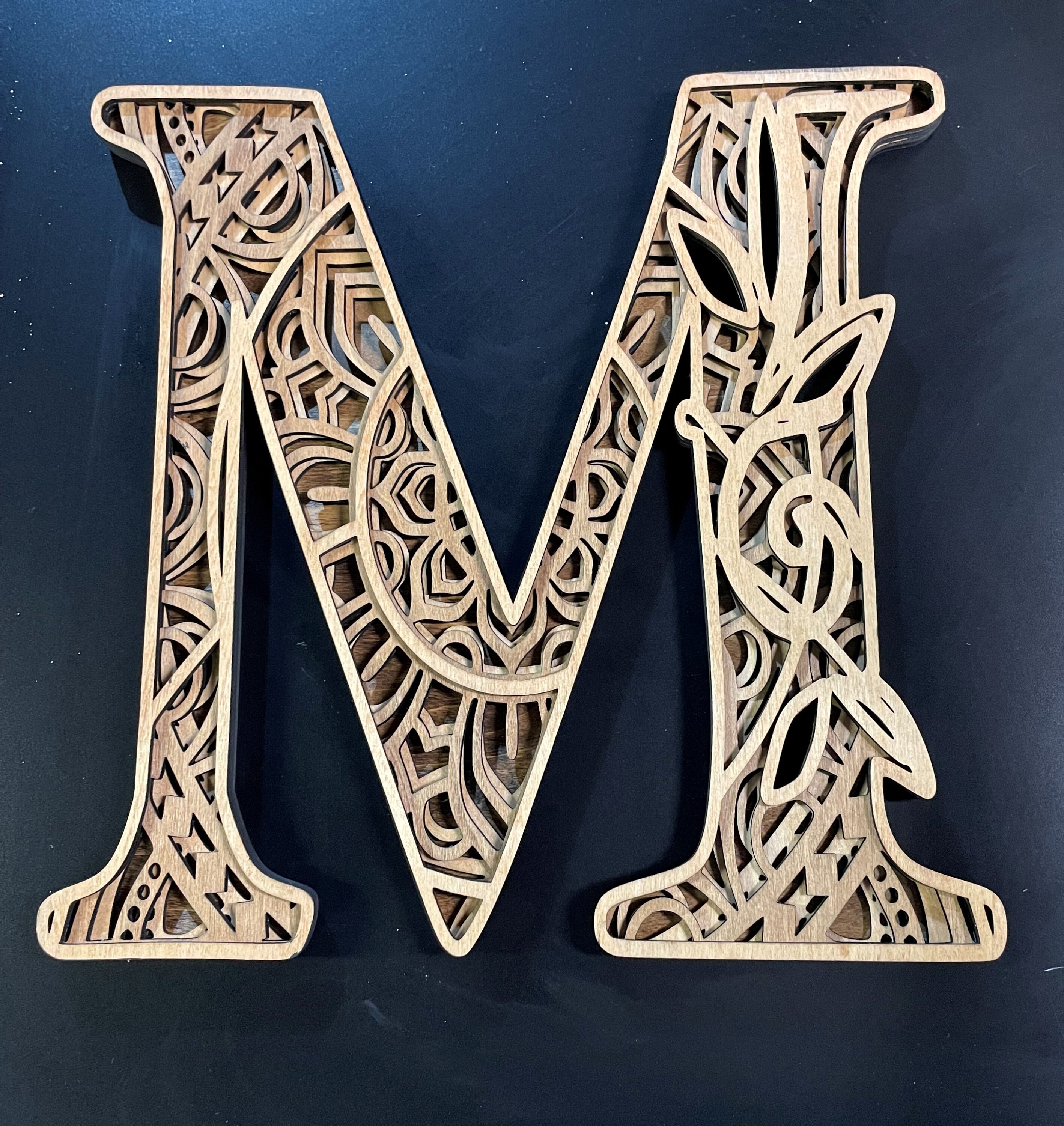 PERSONALIZED WOODEN ALPHABET Letters, Wooden Alphabet, 3D Alphabet ...