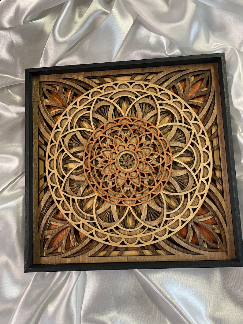 Mandala Wall Art. Layered Mandala Lasered Home Décor. Seven Layered ...