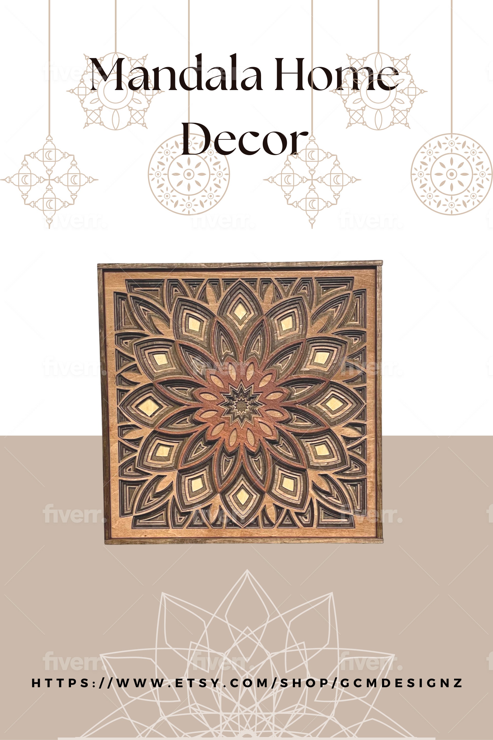 Mandala Wall Art. Layered Mandala Lasered Home Décor. Seven - Etsy