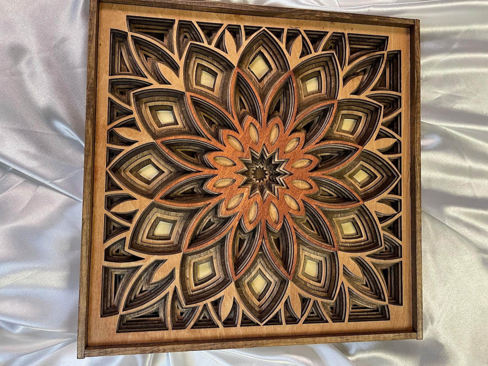 Mandala Wall Art. Layered Mandala Lasered Home Décor. Seven Layered ...