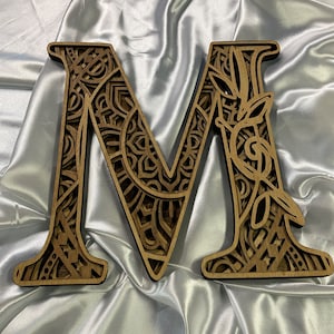 PERSONALIZED WOODEN ALPHABET Letters, Wooden Alphabet, 3D Alphabet ...