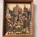 Wooden City Scape Art – Metro Eyes Art – Skyline Wall Art – City Wall ...