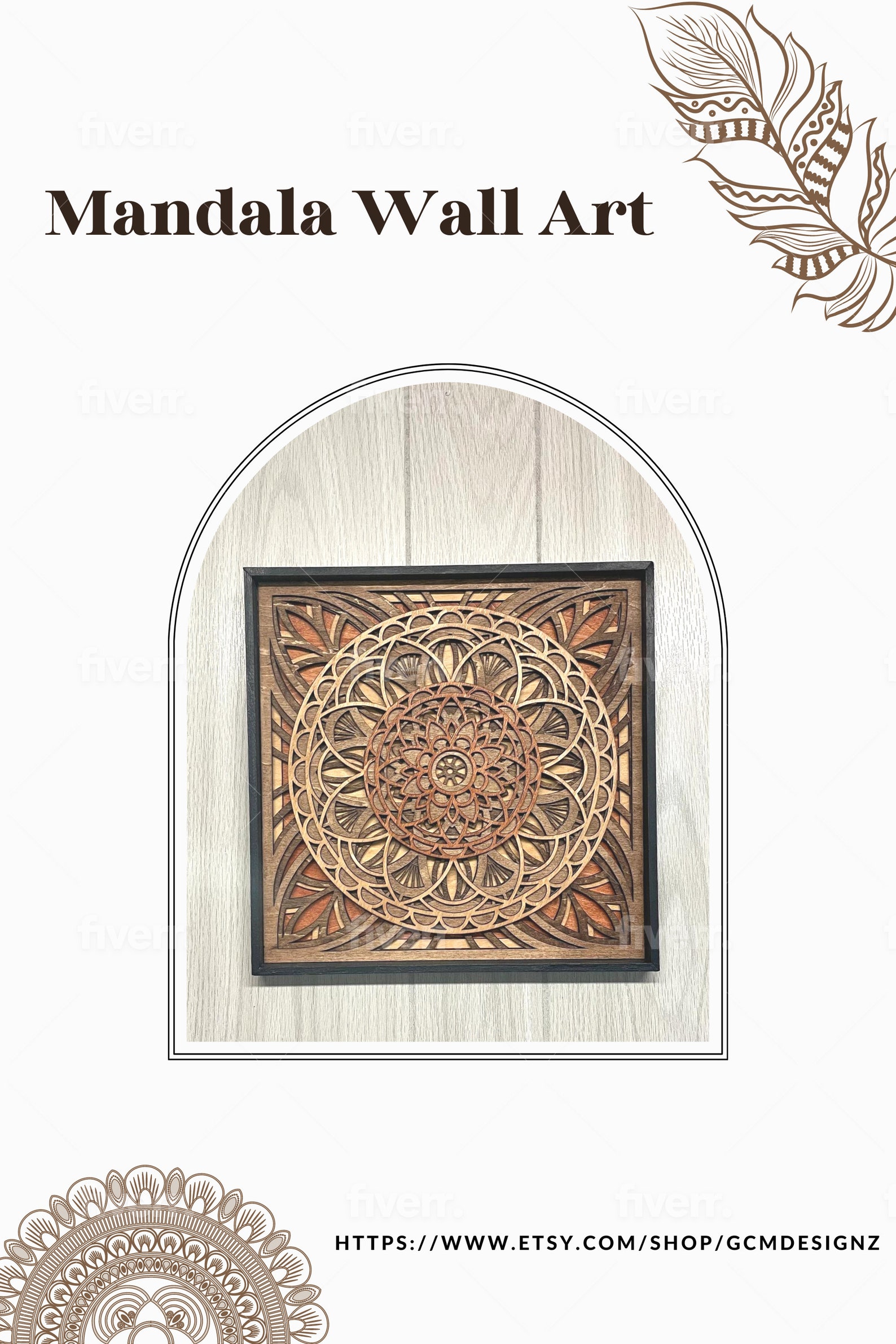 Mandala Wall Art. Layered Mandala Lasered Home Décor. Seven Layered ...