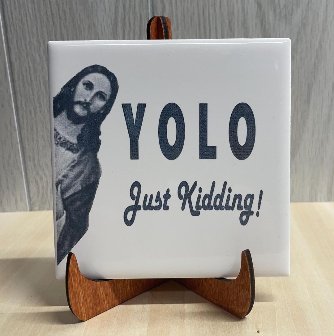 JESUS TILE, RELGIOUS Tiles, Funny Jesus Sayings, the Chosen I Saw Thar ...