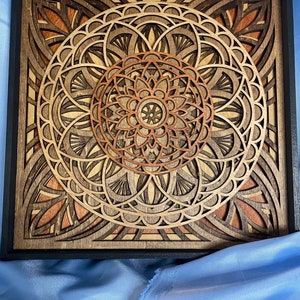 Mandala Wall Art. Layered Mandala Lasered Home Décor. Seven Layered ...
