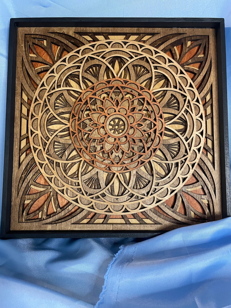 Mandala Wall Art. Layered Mandala Lasered Home Décor. Seven Layered ...
