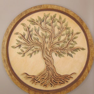 TREE of LIFE Wood, Layered Wood ART, Wooden Tree Décor, Elegant Design ...