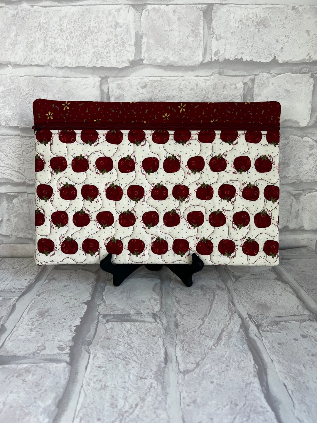 Extra Large Zipper Bag, Quilted Zipper Bag, Project Bag, Craft Bag ...