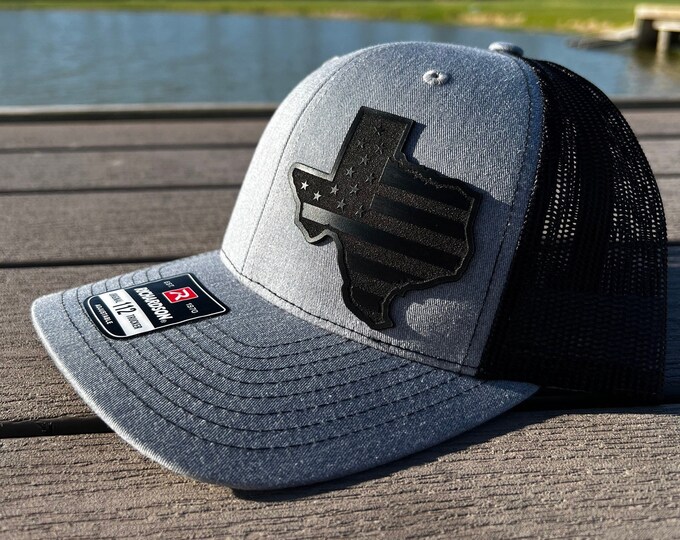 Hat Richardson 112 Laser Engraved Leather Patch Hat- Logo- Richardson ...