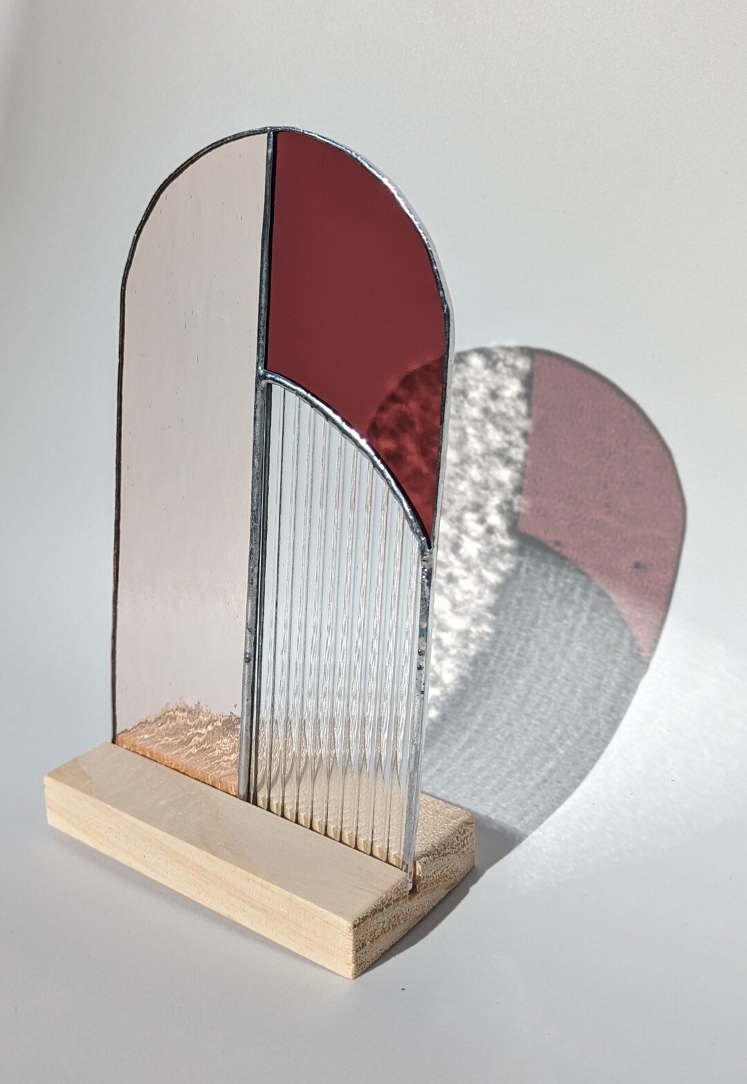 Art Deco Stained Glass Arch ~ Modern Glass Decor - Etsy UK
