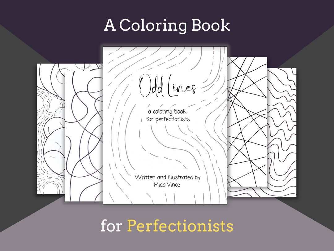 Printable Coloring Book for Perfectionists! All Ages - Etsy