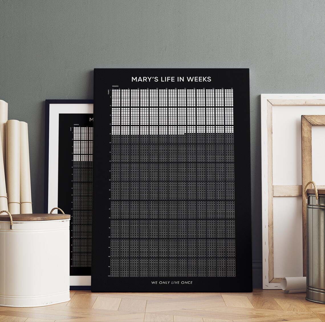 Memento Mori Custom Life Calendar, Digital Printable, Stoic Reflection ...