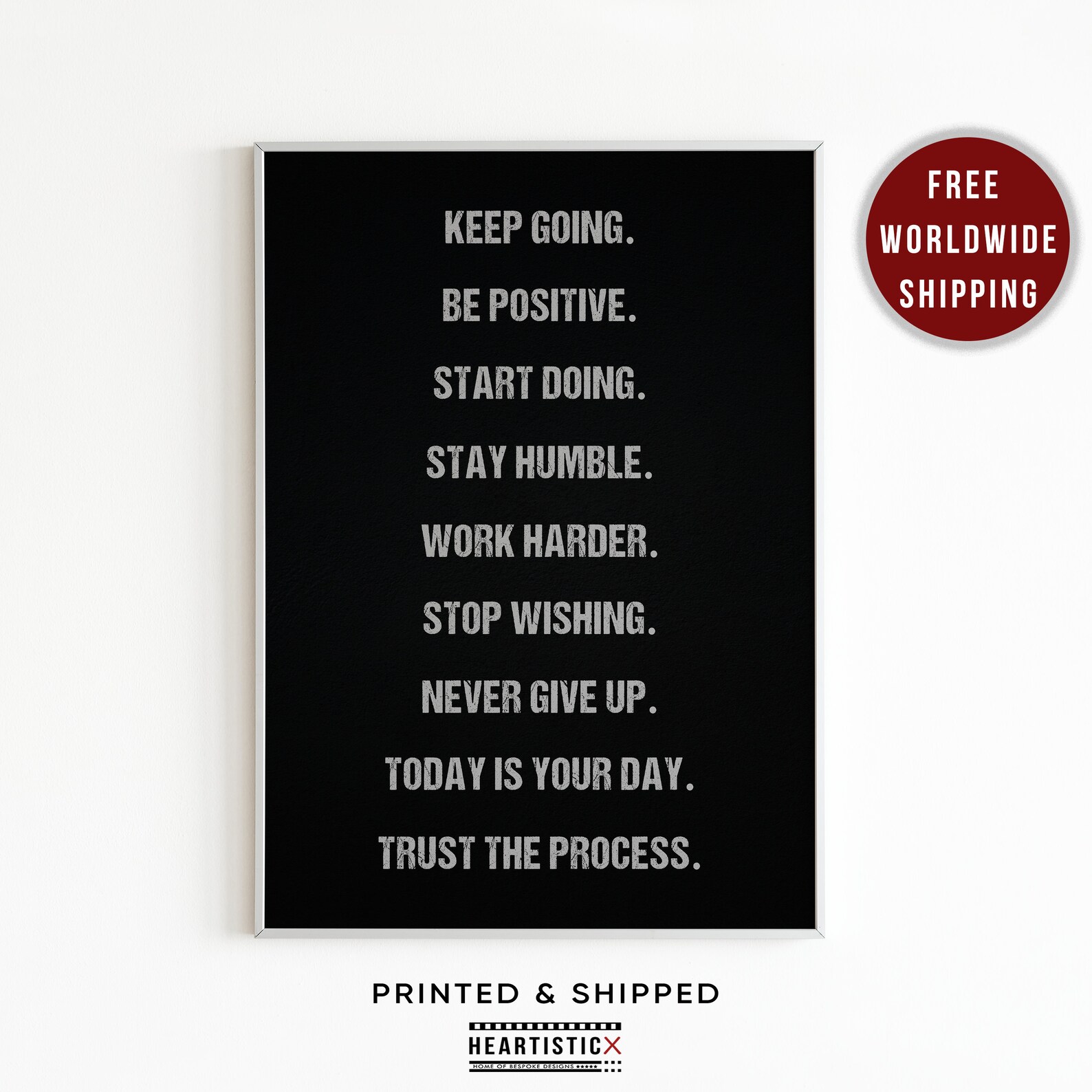 Hustle Rules, Motivational Poster Print, Mamba Mentality, 7 Rule of ...