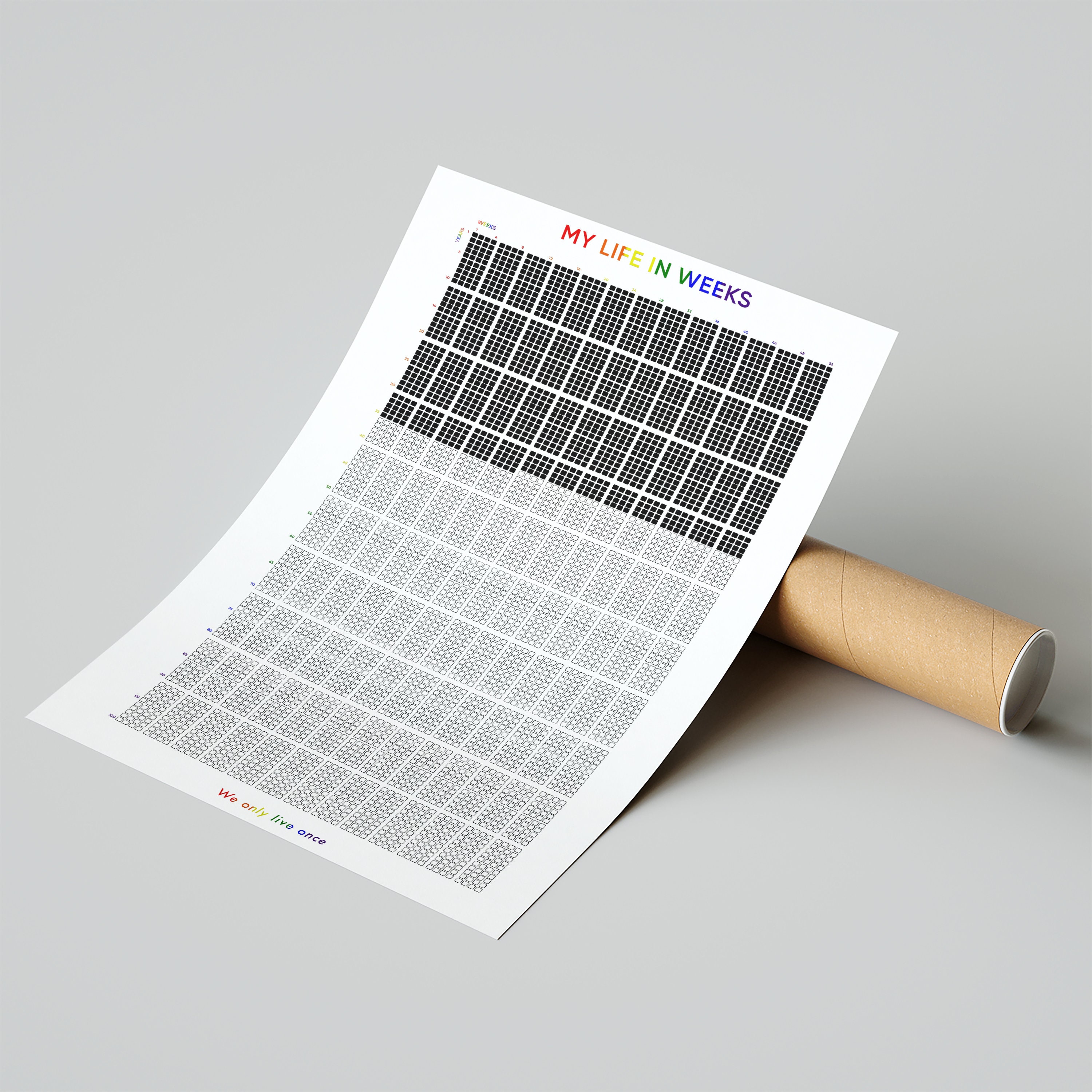 LGBTQ Memento Mori Custom Life Calendar, Digital Printable Poster ...