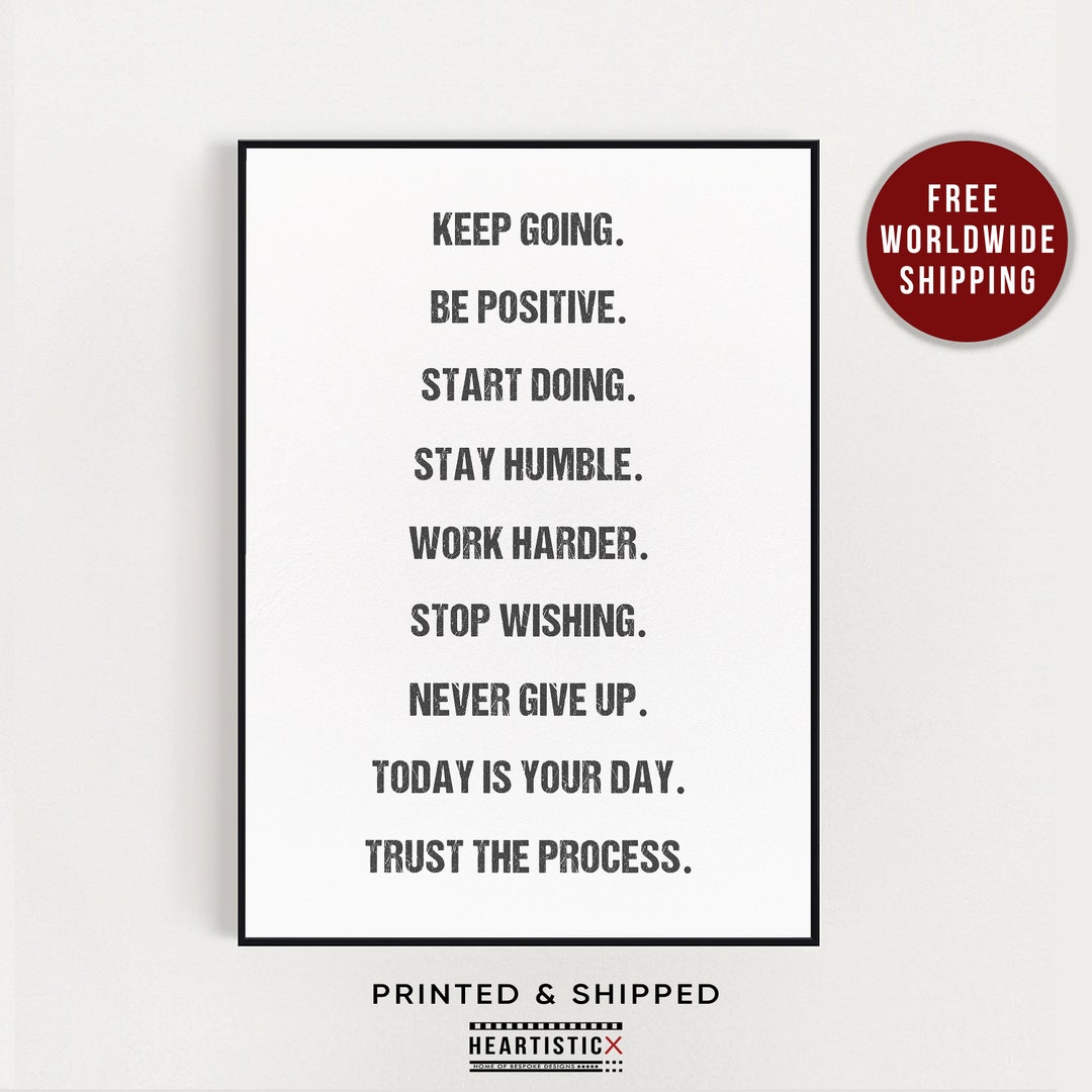 Hustle Rules, Motivational Poster Print, 7 Rule of Life, Entrepreneur ...