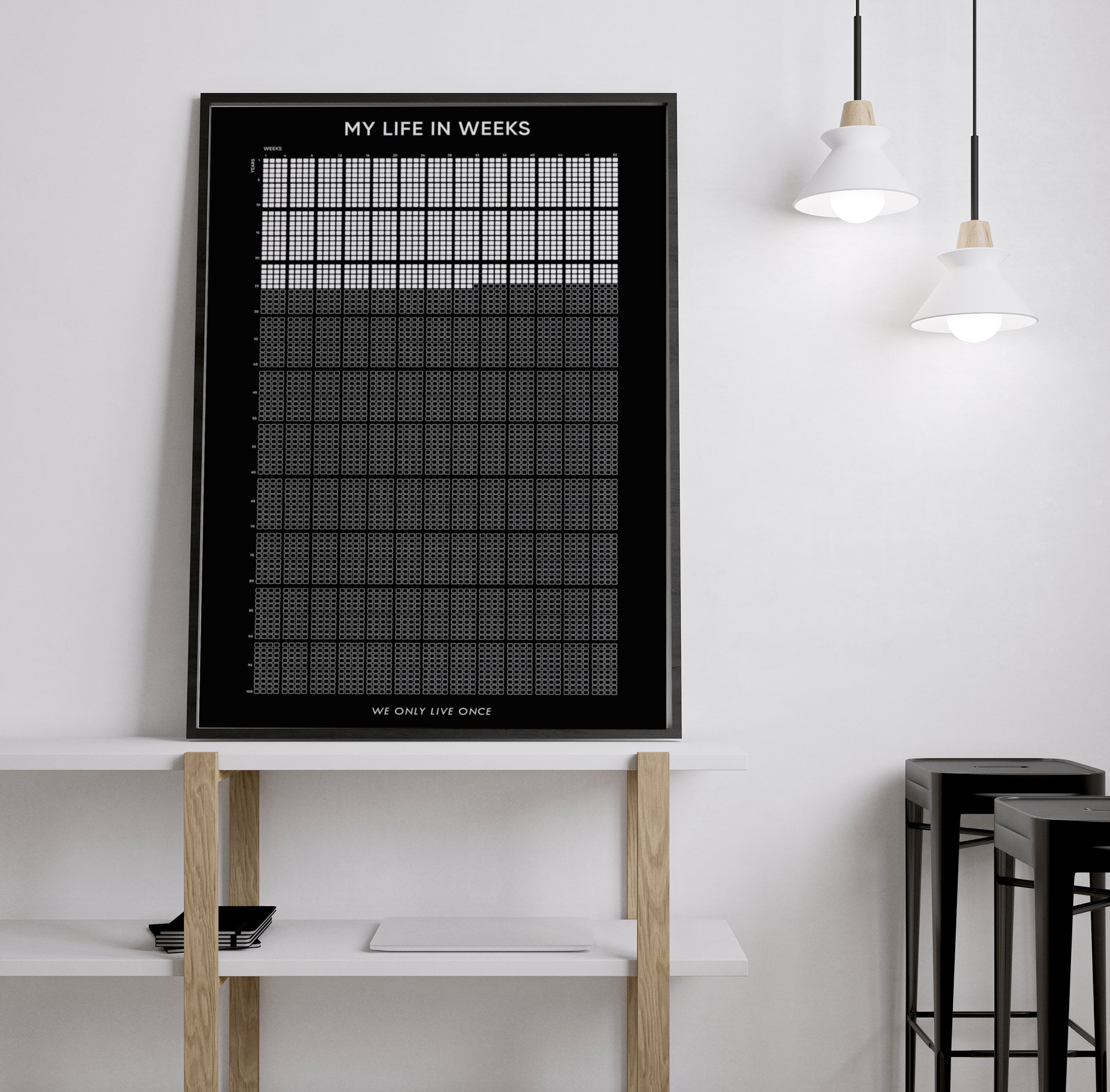 Memento Mori Custom Life Calendar, Digital Printable, Stoic Reflection ...