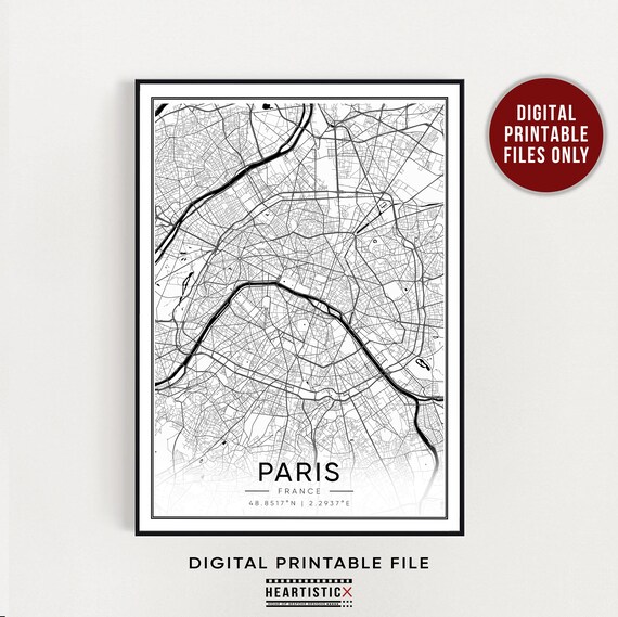 Custom Map Print Any Location Map Print City Print City - Etsy