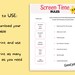 Summer Screen Time Rules Printable Checklist, Screen Time Chart, Daily ...