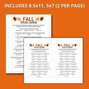 Fall Game Bundle, Printable Fall Games, Fun Fall Activities for Adults ...