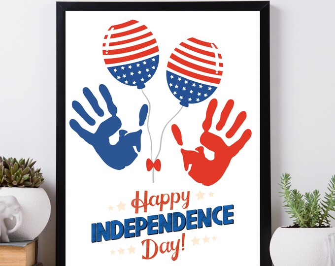 Bundle Easy Handprint Craft for Independence Day Happy 4th of July ...