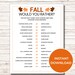 Fall This or That Trivia Game, Fun Fall Activities, Fall Printable ...