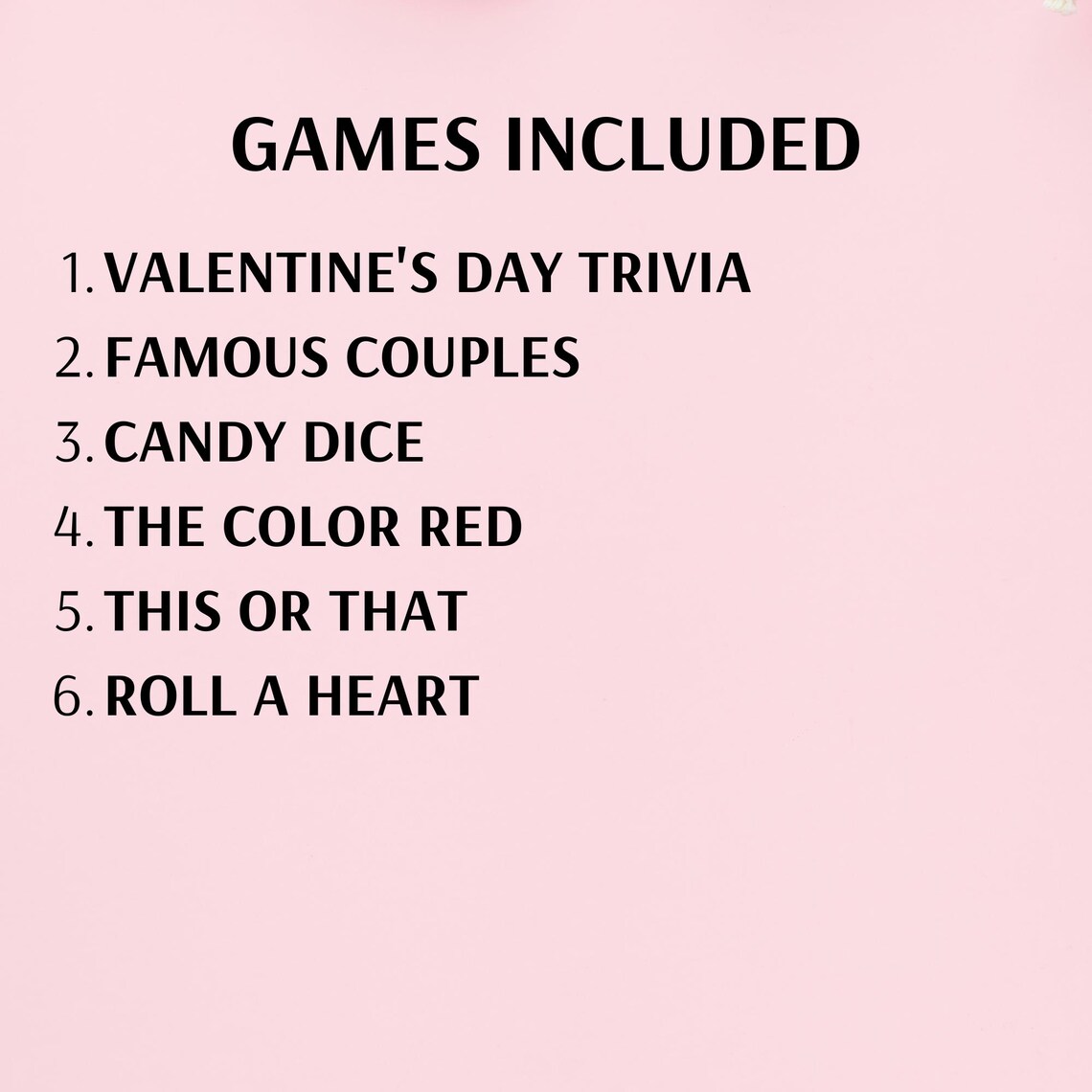 Valentine's Day Game Bundle, Printable Valentines Day Games, Fun ...