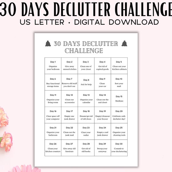Declutter Printable - Etsy UK