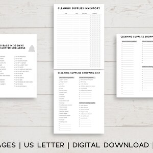 Printable Cleaning Planner Bundle, Cleaning Schedule, Cleaning ...