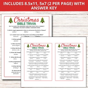 Christmas Bible Trivia Game, Printable Christmas Games, Fun Christmas ...