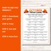 October Trivia Game, Printable October Quiz, Fall Party Games, Fall ...