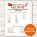 What's Your Fall Name Game, Printable Fall Party Games, Fall Name ...