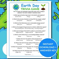 Printable Earth Day Fact or Fiction Game | Classroom Office Seniors ...