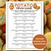 Potato Trivia Game, Printable Potato Game, Potato Quiz for Kids and ...
