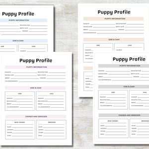 Breeder Puppy Pack Fillable, Dog Breeder Forms, Dog Breeder Records ...