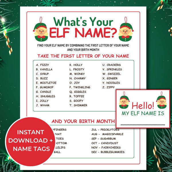 Elf Name Generator - Etsy