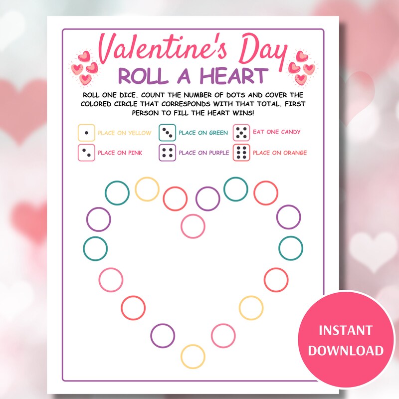 Roll a Heart Valentine - Etsy