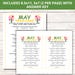 May Trivia Game, Printable May Party Game, Fun Spring Activities for ...