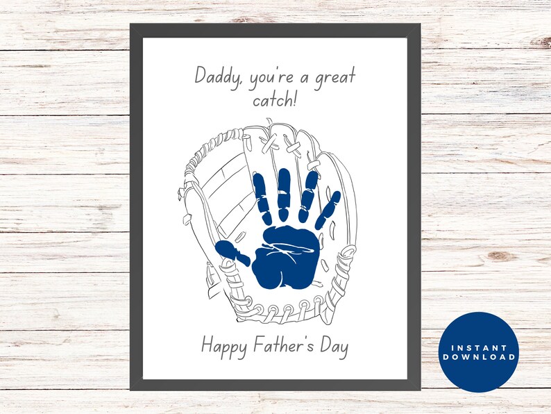 Father's Day Handprint Gift, Handprint Art, Gift From Kids, Handprint ...